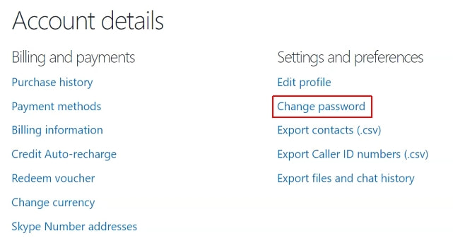 How to Change Skype Password | Comprehensive guide by Passwarden